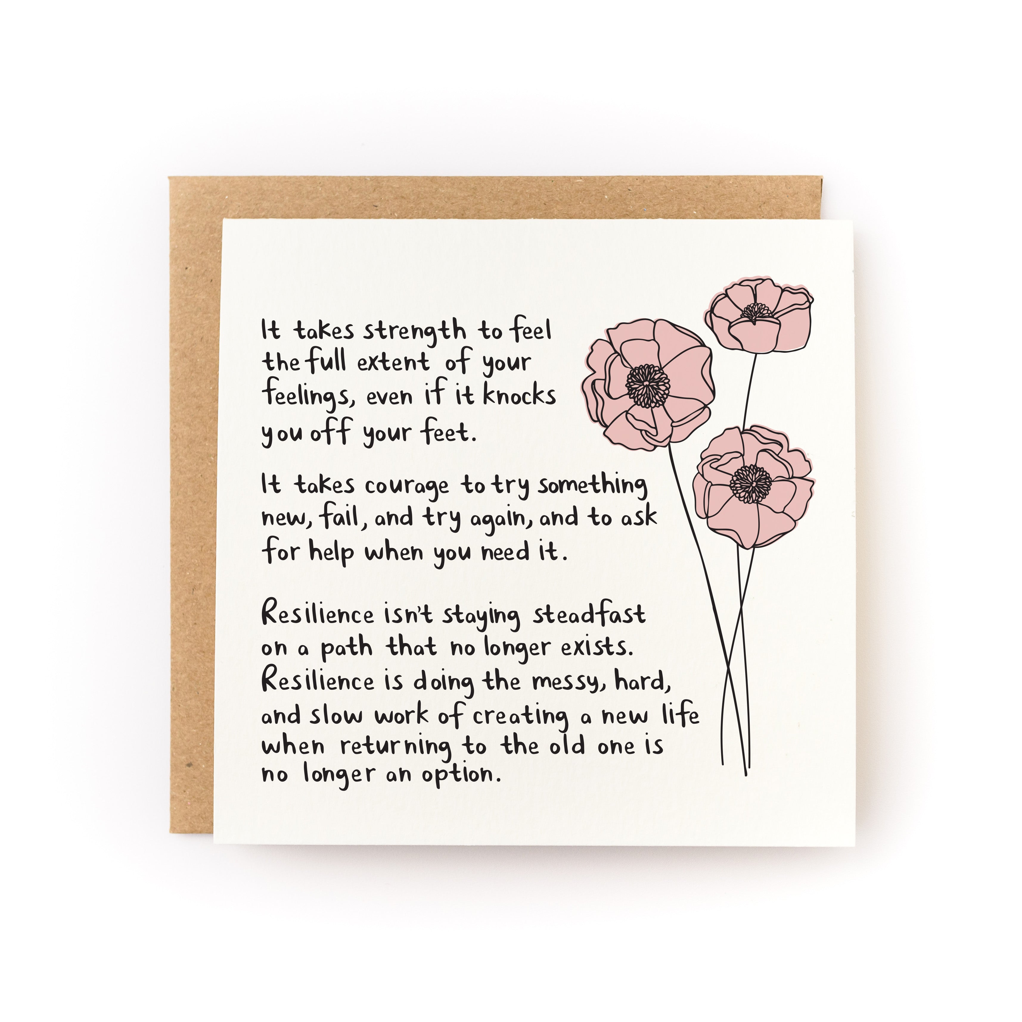 True Resilience Letterpress Card – Kwohtations