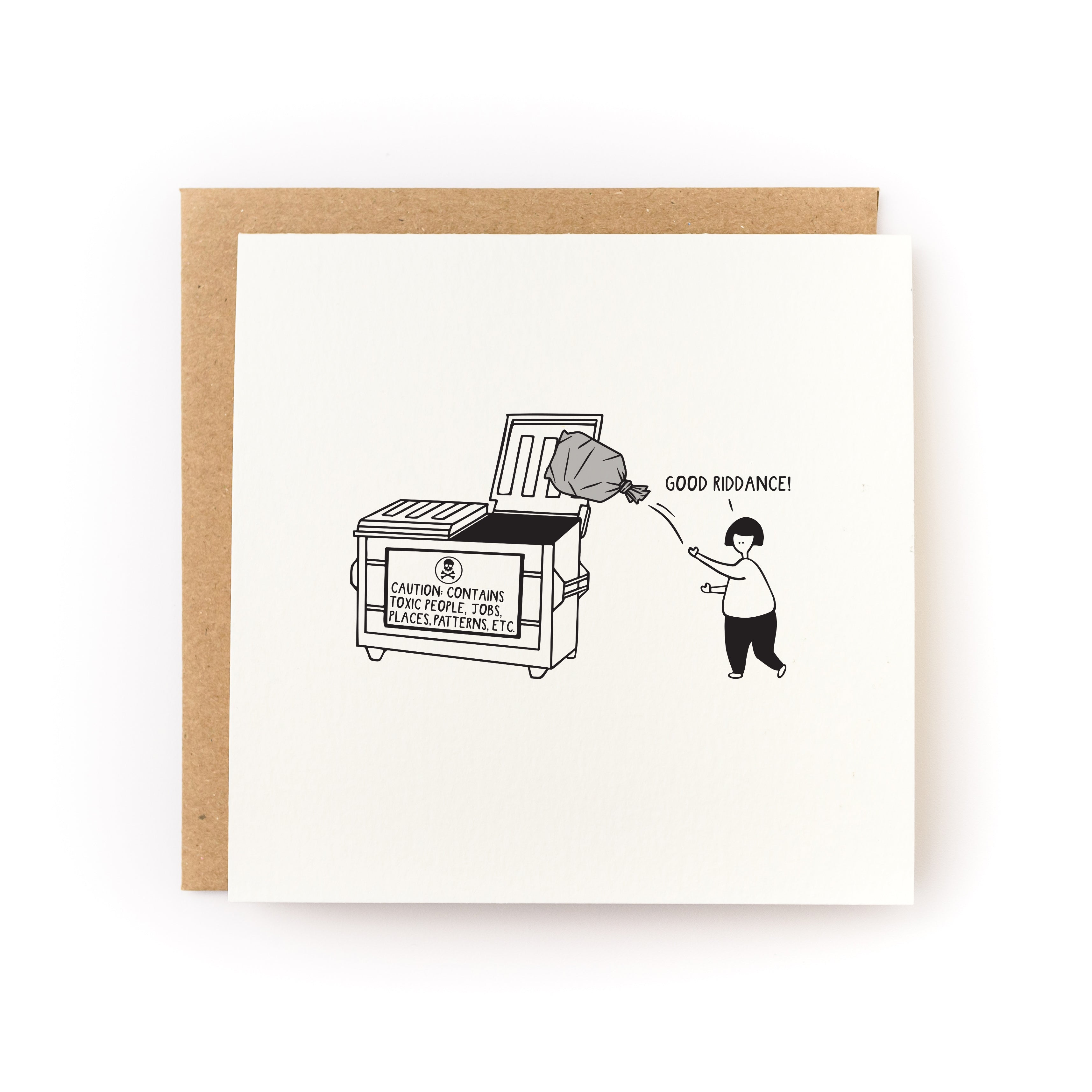 Good Riddance Letterpress Card – Kwohtations