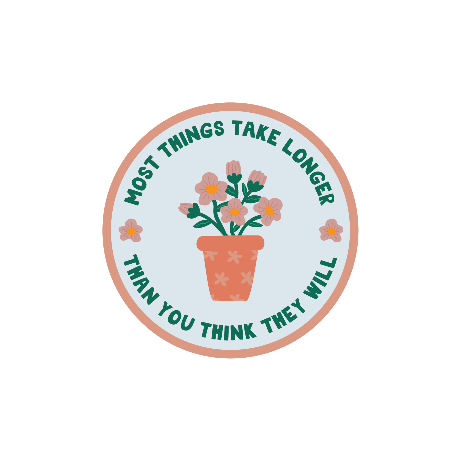 Things Take Longer Sticker – Kwohtations