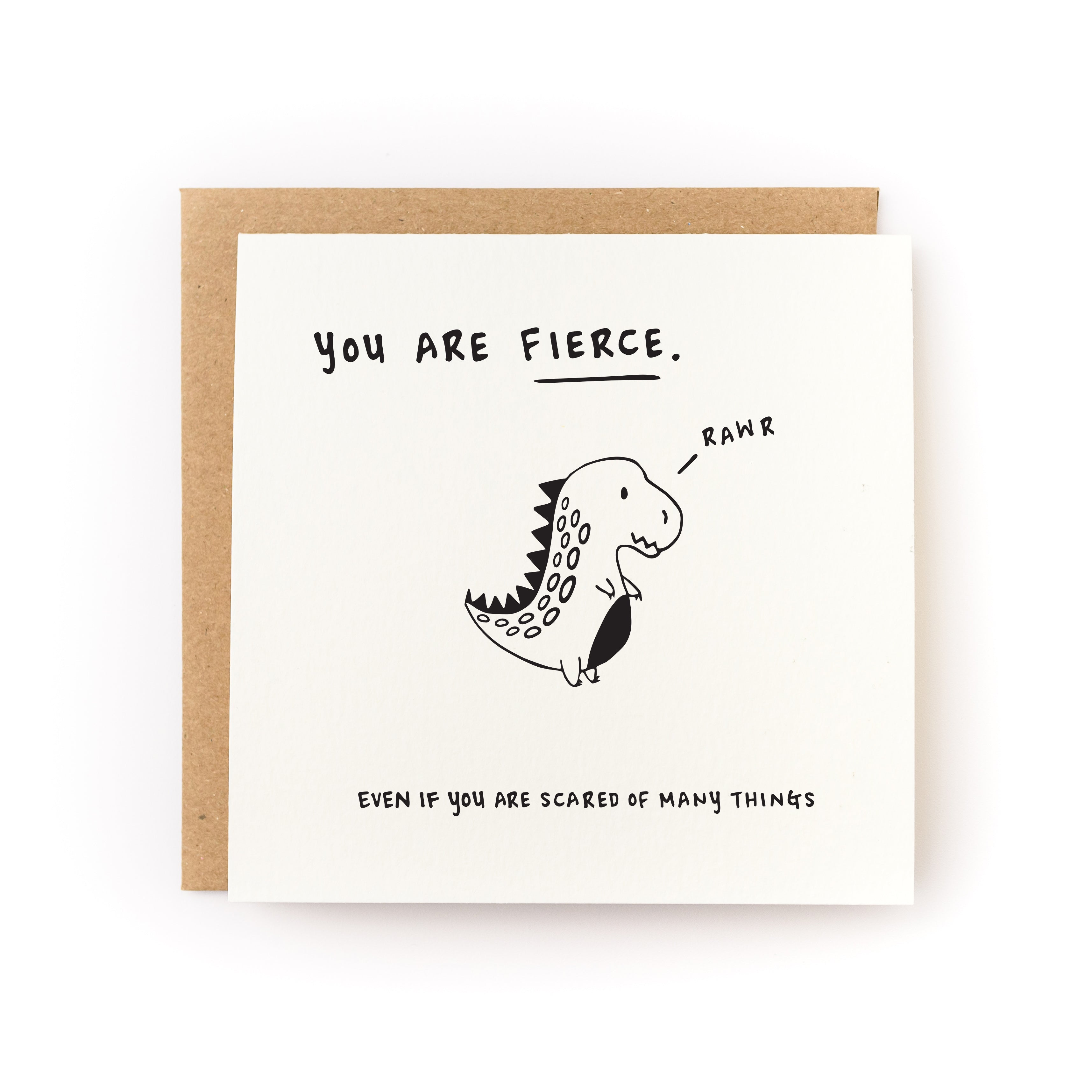 You Are Fierce Letterpress Card – Kwohtations